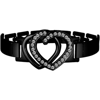 Buy Alan Swiss Black Heart Bracelet Online @ ₹239 from ShopClues