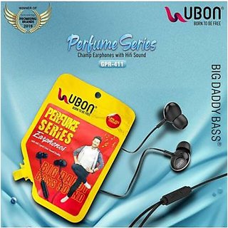 Buy Ubon GPR-411 CHAMP Wired Headset (Black, White, In the Ear) Online @ ₹265 from ShopClues