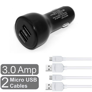 Buy Raptech Combo Dual Port Car Charger With Lightning To Usb Cable 10 ...