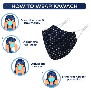 Buy KAWACH Mask by IIT Delhi Startup Reusable and Washable Protective ...