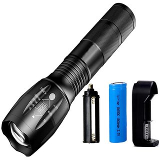 Buy Rechargeable Flashlight XML T6 linterna torch 4000 lumens 18650 Battery Outdoor Camping ...