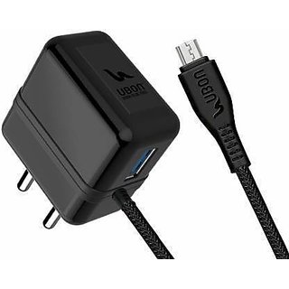 Buy Ubon CH-777 2.4A Micro-USB Cable Extra USB Port Travel Fast ...