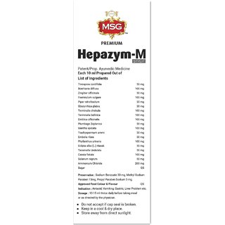 Buy MSG Ayurvedic Hepazym-M (Fast Digestive Treatment) Syrup 200ml ...