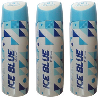 Buy Arochem ice blue deodorant spray (200 ml) (pcs 3 ) Online @ ₹560 ...