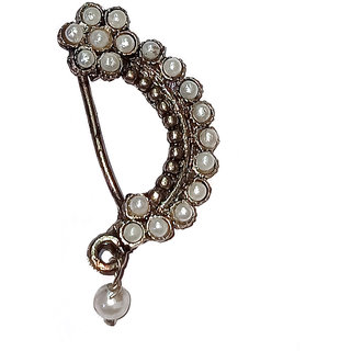 Buy New Latest design oxidized Maharashtrian Alloy silver Nath By ...