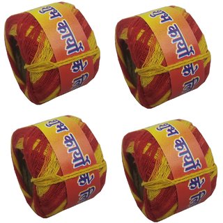 Buy Stylewell (Set of 4) Dual Color Sacred Mauli Rakhi Dhaaga Kalawa ...
