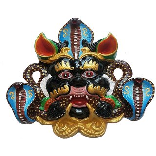 Buy Exclusive Metal Nazar Battu Face Mask with 3 Naag Wall Hanging for ...