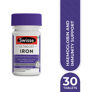 Buy Swisse Ultiboost Iron Supplement with Vitamin C, Vitamin B6 Vitamin ...