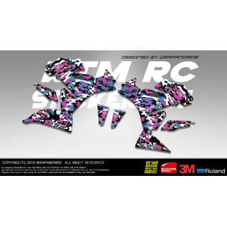 Buy KTM RC 125 / 200 / 390 Camo Pink Edition Full Body Wrap Decal ...