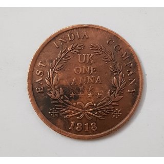 Buy Rare 1818 East India Company UK 1 Anna Ganesh , Laxmi , Saraswati ...