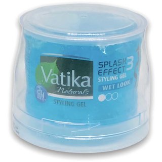 Buy Vatika Splash effect Wet Look Hair Gel 250ml (Pack Of 2, 250ml Each ...