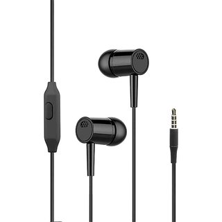 Buy Unix In the Ear Wired Earphone With Mic (Black) Online - Get 43% Off