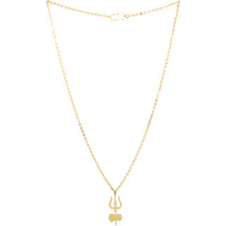 Buy Trishul With Damru Shiva Pendant With Chain for Girls Boys God ...