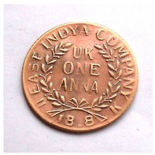 Buy BRITISH INDIA 1818 EAST INDIA COMPANY 1 ANNA FLYING HANUMAN JI COIN ...