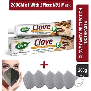 Buy Dabur Herbl Clove Cavity Protection Toothpaste Toothpaste 200gm ...