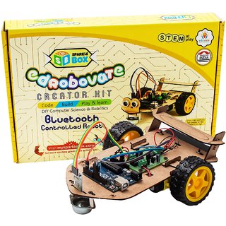 Buy Sparklebox DIY Bluetooth Controlled Robot kit Ideal for Age 10 ...
