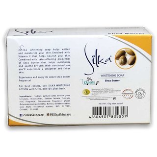 Buy SILKA WHITENING SOAP SHEA BUTTER (135 g) (Pack Of 3, 135g Each ...