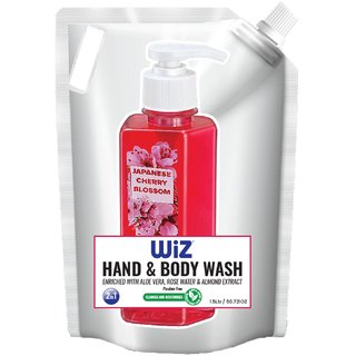 Buy WiZ Hand Body Wash 2in1 Refill Pouch, Japanese Cherry Blossom - 1.5 ...