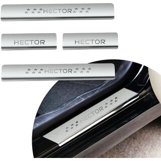 Buy Sca Car Silver Colour Door Sill Plate Non-led Stainless Steel ...