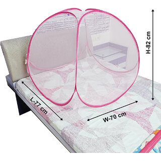 Buy Foldable Baby Mosquito Net /Machhardani High Durability Pink Color ...
