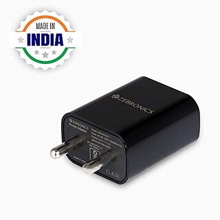 Buy ZEBRONICS Zeb-MA5211 USB Charger Adapter with 1 Metre Micro USB ...
