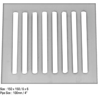 Buy Sanjay Chilly Stainless Steel Floor Drain - Square Vertical Grating ...