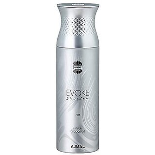 Buy Ajmal Evoke Silver Edition Perfume Deodorant 200ml Body Spray Gift ...