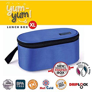 Buy Trueware Yum Yum XL 2+1 Lunch Box with Stainless Steel Tiffin Box ...