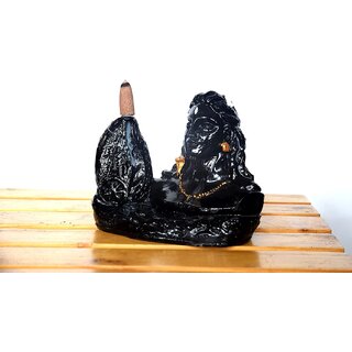 Buy India Gardening Adiyogi Dhyana Mudra Smoke Fountain Figurine with ...