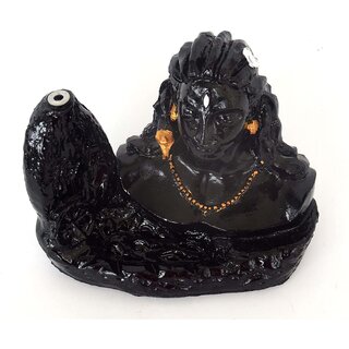 Buy India Gardening Adiyogi Dhyana Mudra Smoke Fountain Figurine with ...