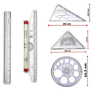 Buy Book birds Mini drafter, sheet holder box, Roller scale, pro circle ...