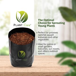 Buy PLANT CARE grow poly bag 14x14 Inch Pack of 5 plant bag Online ...