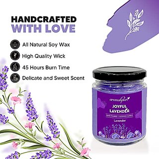 Buy Aromahpure Scented Candle (Set 1) (45 hrs) (100 Soy Wax)- Handcrafted Smoke-Free Joyful ...