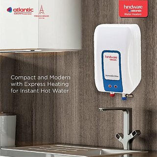 Buy (Refurbished) Hindware 3 L Instant Water Geyser (Immedio Blue; White Blue) Online @ ₹1719 ...