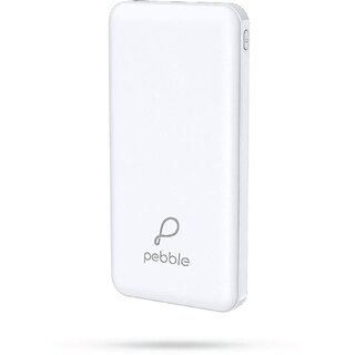 Buy Pebble 10000mAh Li-Polymer Power Bank Volt+ (White) with Type-C ...