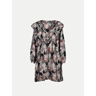 Buy Radprix Women Fit And Flare Grey Dress Online - Get 60% Off