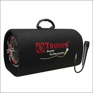 Buy TP TROOPS 6 Inch Active Super Bass Tube Subwoofer for Car with ...