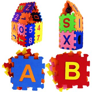 Buy Aseenaa 36 Pieces Puzzle Foam Blocks Mat Toy for Kids Educational ...
