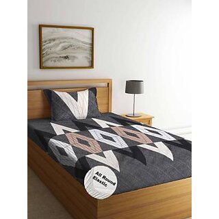 Buy Quirky Home 200TC Soft Cotton Single Printed Bedsheet Size 48x72 ...
