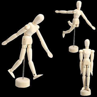 Buy New Artist Movable Limbs Wooden Toy Figure Model Mannequin Art ...