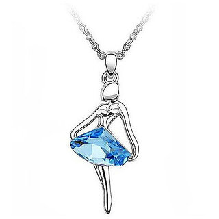 Shop Cinderella Platinum Plated Crystal Dancing Girl Necklace Online ...