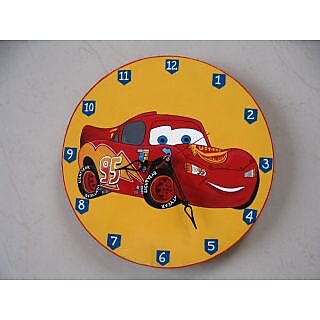 Lightning Mcqueen Car Clock for Kids Room Prices in India- Shopclues ...
