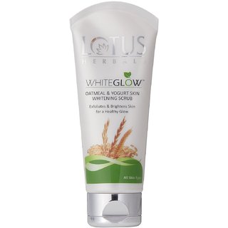 Buy Lotus Herbals Whiteglow Oatmeal Yogurt Skin Whitening Scrub Online ...
