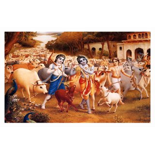 Buy Bal Shri Krishna with Shri Balaram sticker for Room Online @ ₹119 ...