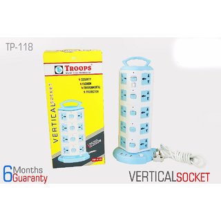Buy Rodex TP-118 5 Layers 20-Outlets And 3-USB Ports Vertical Extension ...
