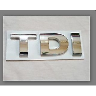 Buy TDI Chrome Rear Emblem MONOGRAM Badge For Audi VW Passat Jetta ...