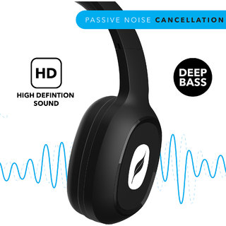 Buy Leaf Bass Wireless Bluetooth Headphones with Hi-Fi Mic and 10 Hours ...