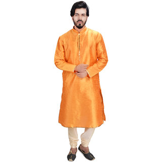Buy Orange / Kesariya colour Kurta Online @ ₹1275 from ShopClues