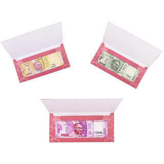 Buy GOH Silver Plated Rs2000, 500, 200 currency Note Bar For Gift ...