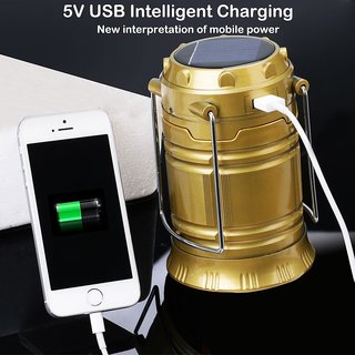 Buy 3 in 1 6 + 1 LED Solar Emergency Light Lantern + USB Mobile ...